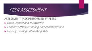 Approaches to assessment of learning mathematics | PPTX