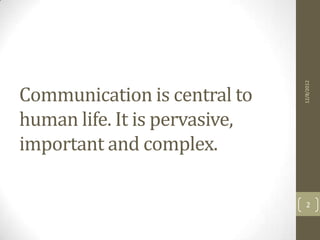 Approaches to communication the idea of theory. | PPTX