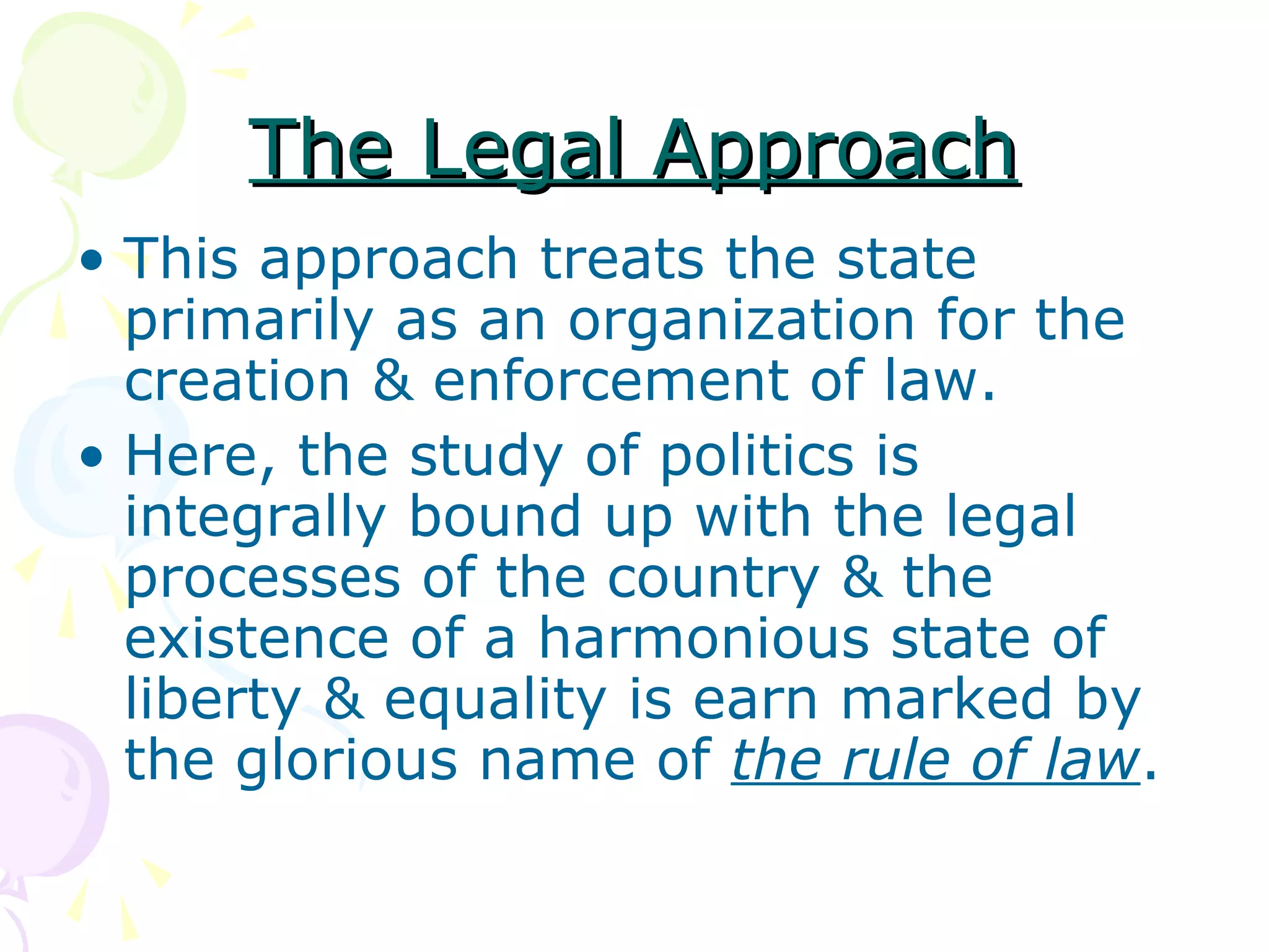 Approaches to comparative politics | PPT