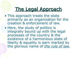 Approaches to comparative politics | PPT