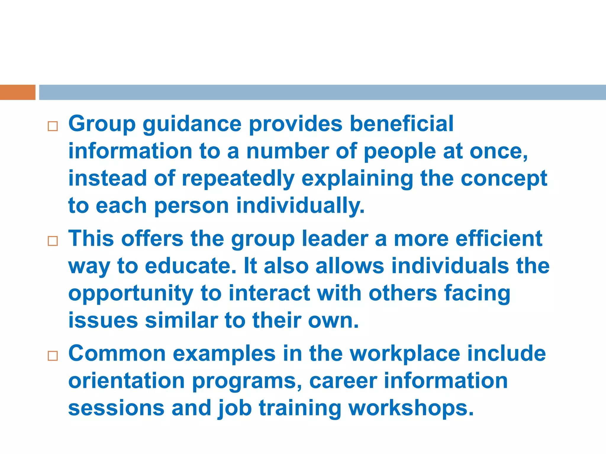 GOALS,FUNCTIONS AND DEFINITIONS OF GROUP GUIDANCE,GROUP COUNSELLING AND GROUP THERAPY TYPES OF ...