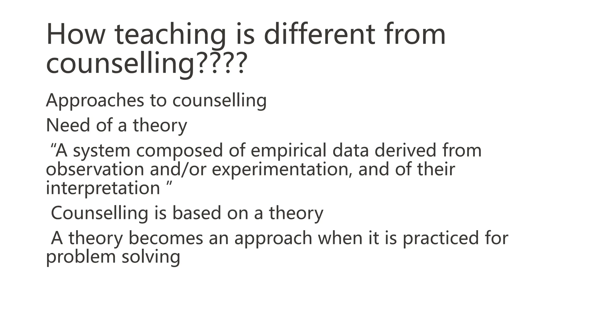 Approaches to Counseling-human resource management | PPTX