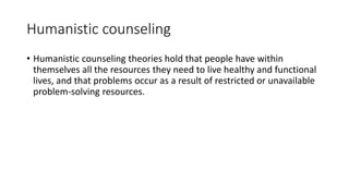 Approaches to Counseling-human resource management | PPTX