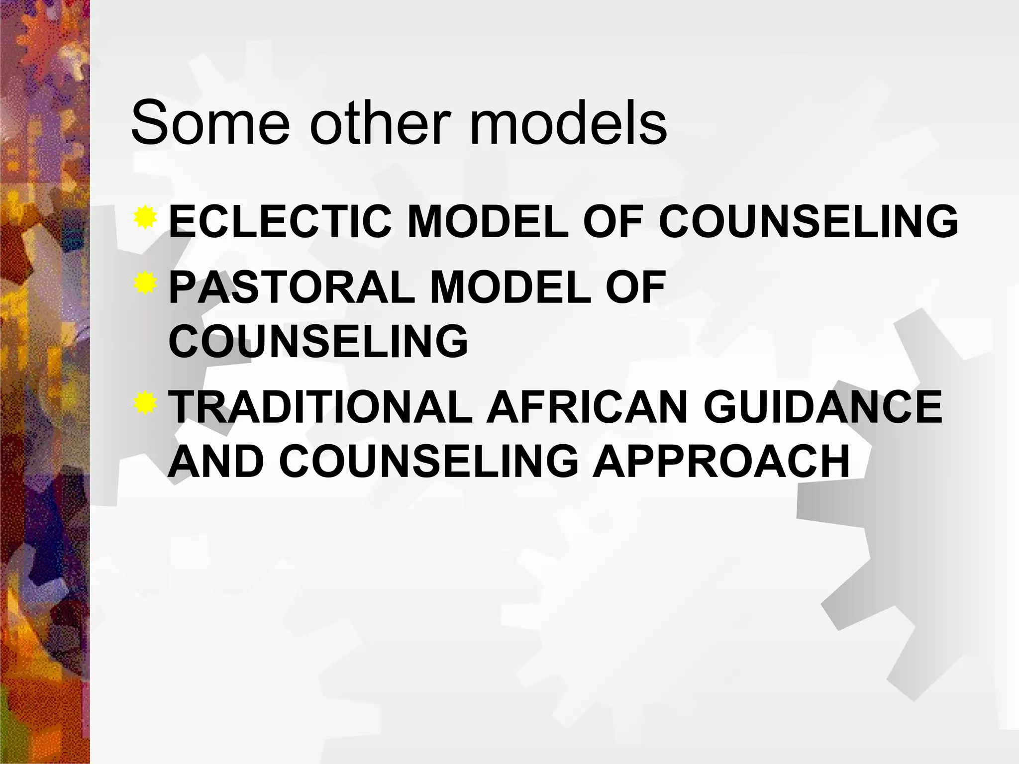 Approaches to counselling | PPT