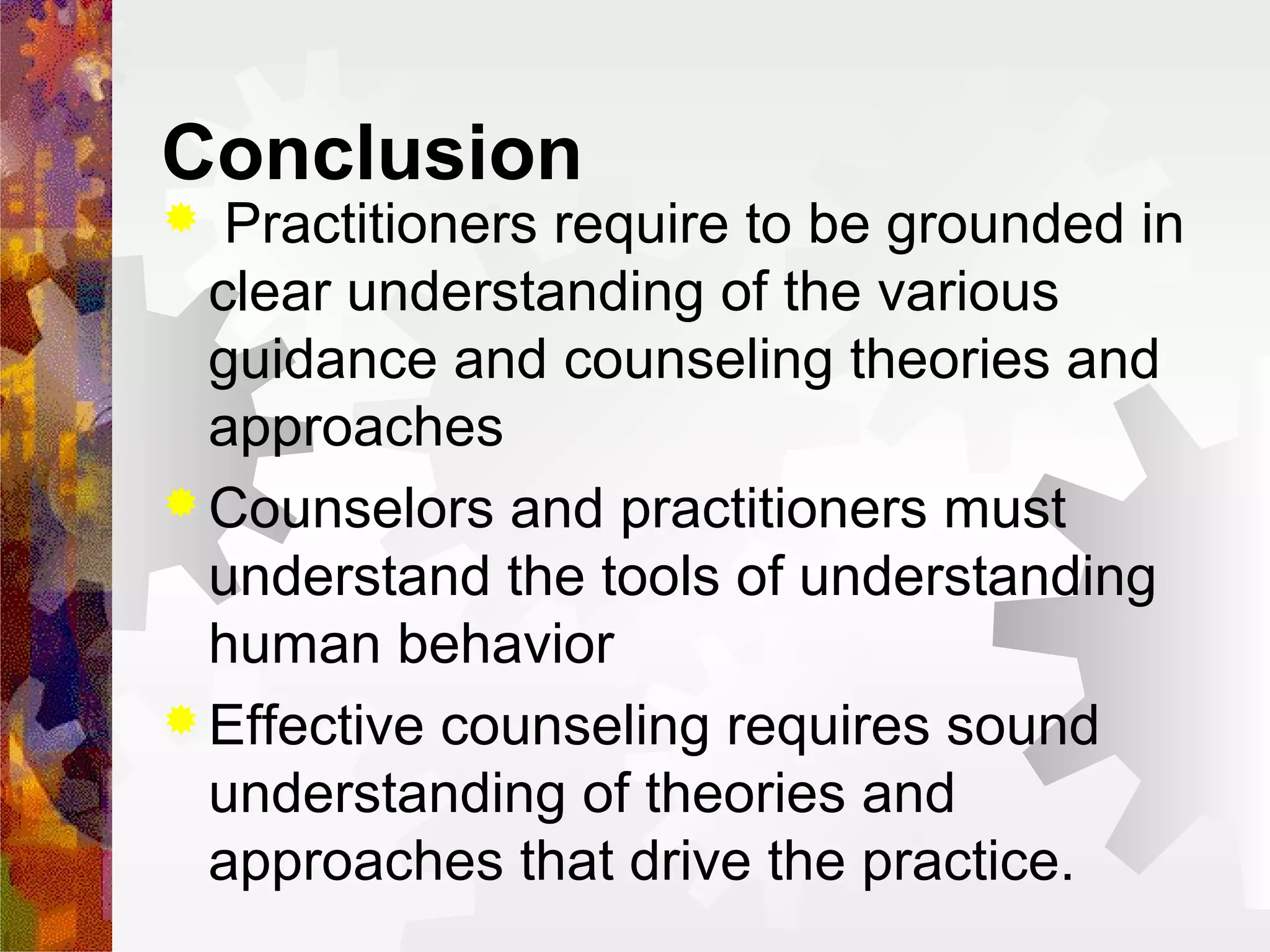 Approaches to counselling | PPT