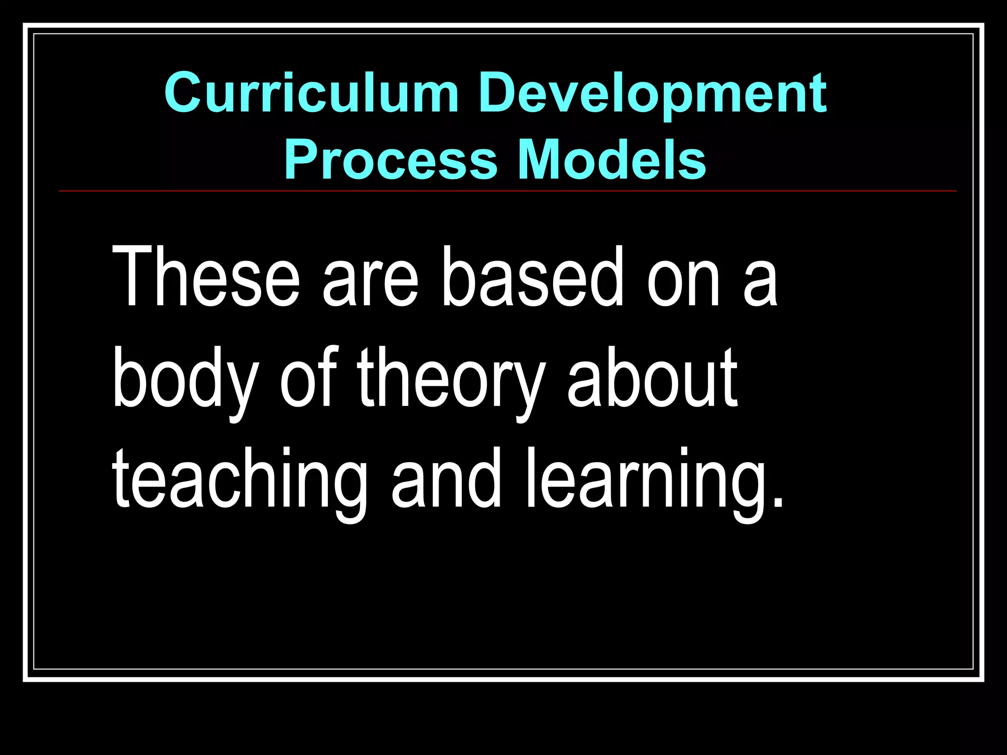Approaches to curriculum | PPTX