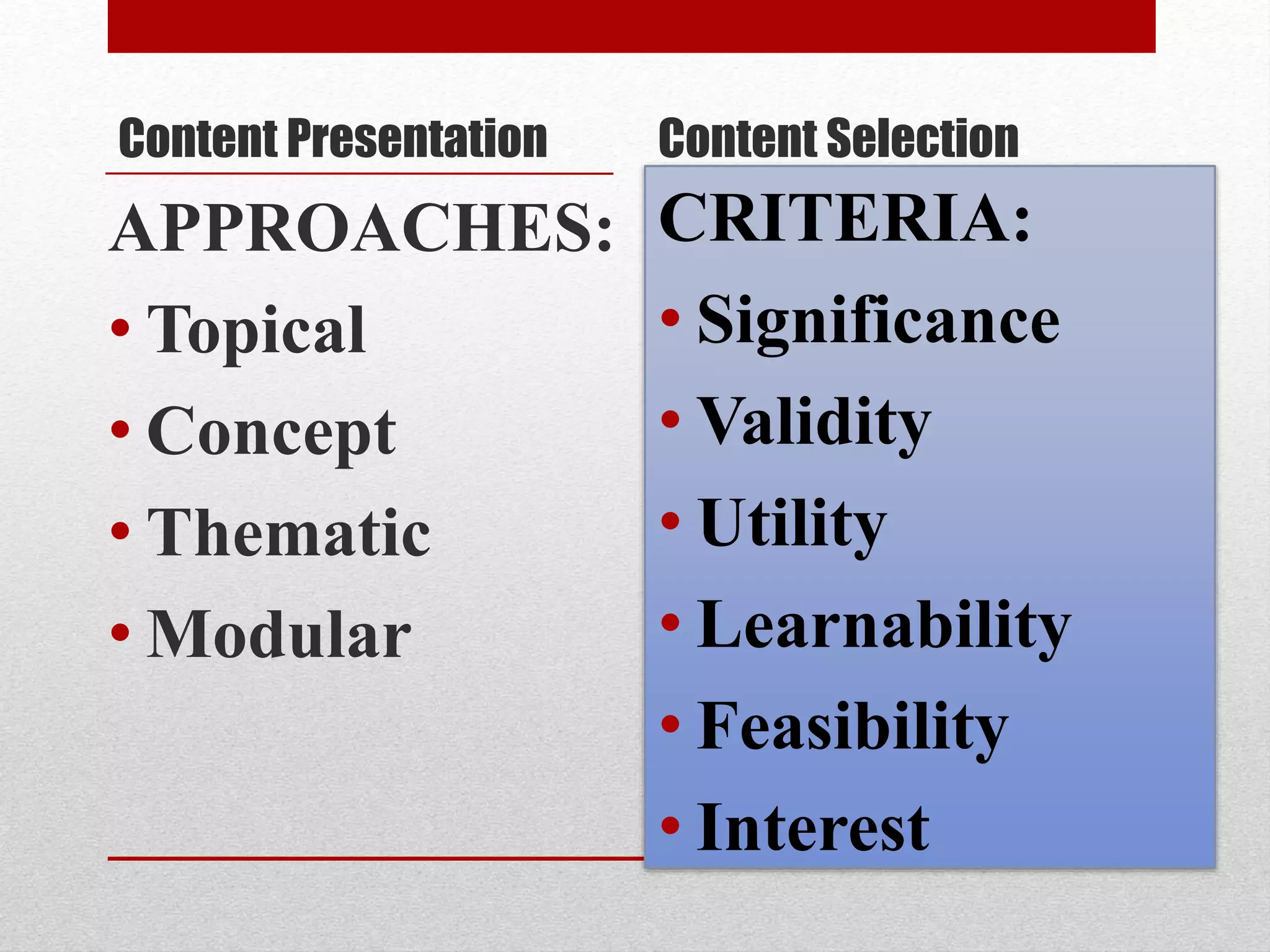 Approaches to curriculum | PPTX | Professional School | Postgraduate ...
