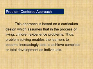 Approaches to curriculum design | PPTX