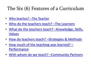 approaches to curriculum design | PPT