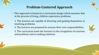 Approaches to Curriculum Design | PPTX