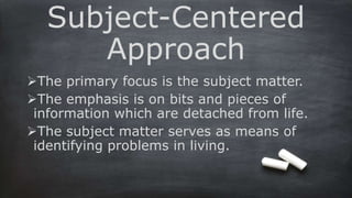 Approaches to curriculum design cd | PPTX