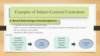 Approaches to curriculum designing | PDF