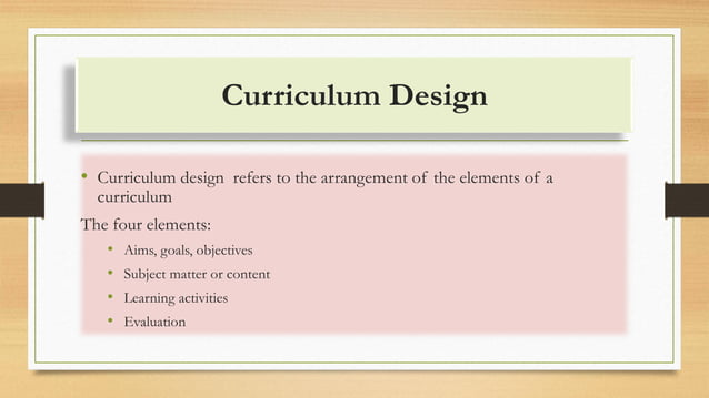 Approaches to curriculum designing | PDF | Primary Education | Education