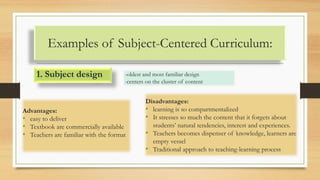 Approaches to curriculum designing | PDF
