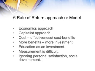 Approaches to Educational Planning | PPS