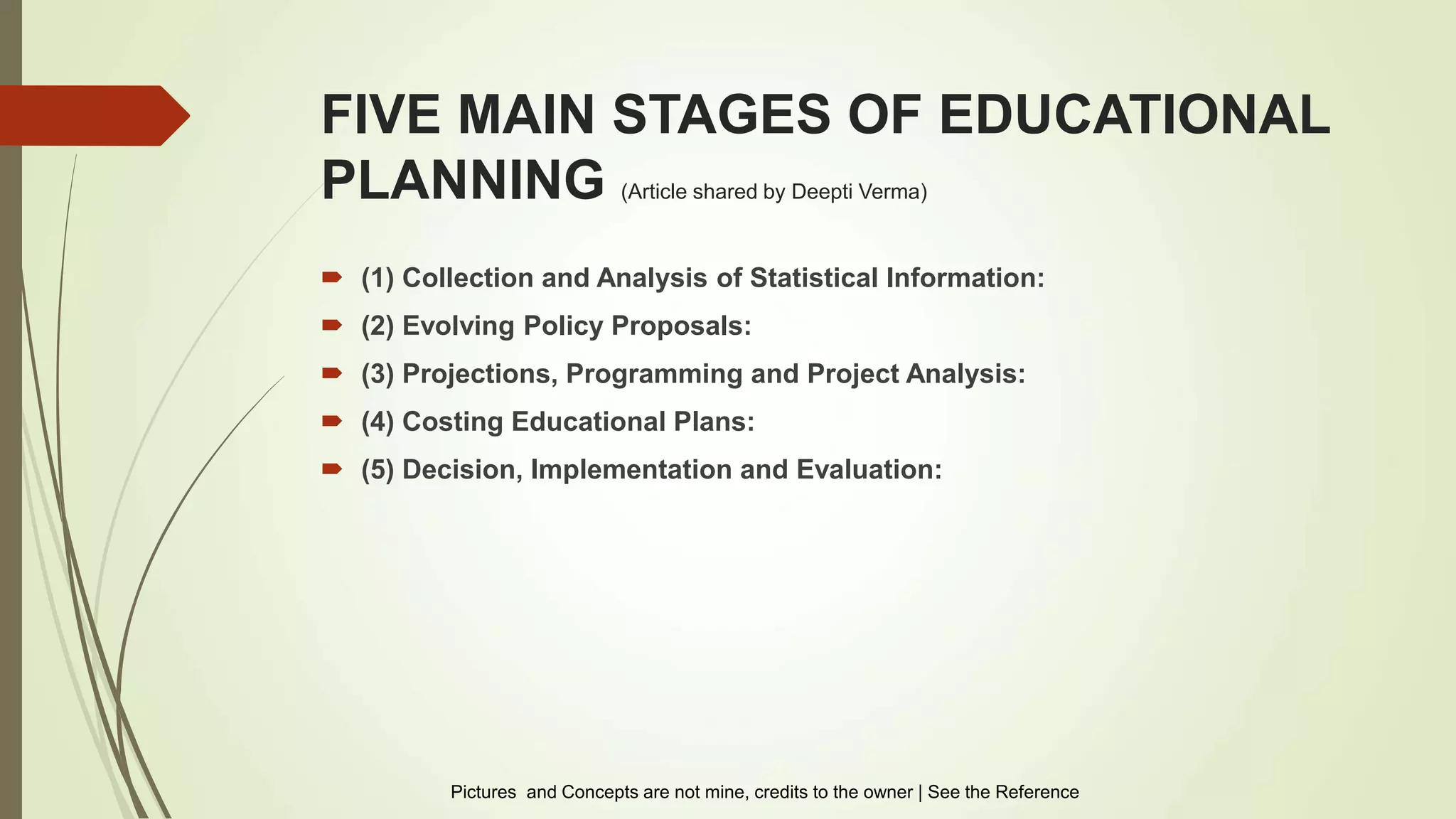Approaches to educational planning | PPT