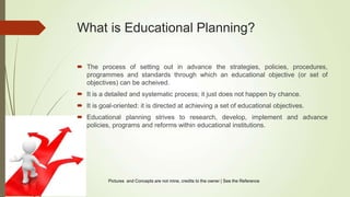 Approaches to educational planning | PPT