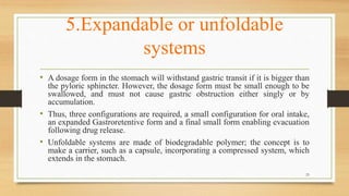 Approaches to extend gastro intestine transit | PPTX