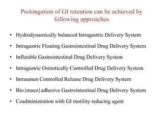 Approaches To Extend GI Transit | PPTX