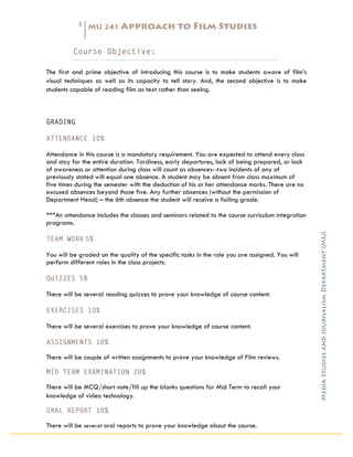 Approaches to film studies | PDF