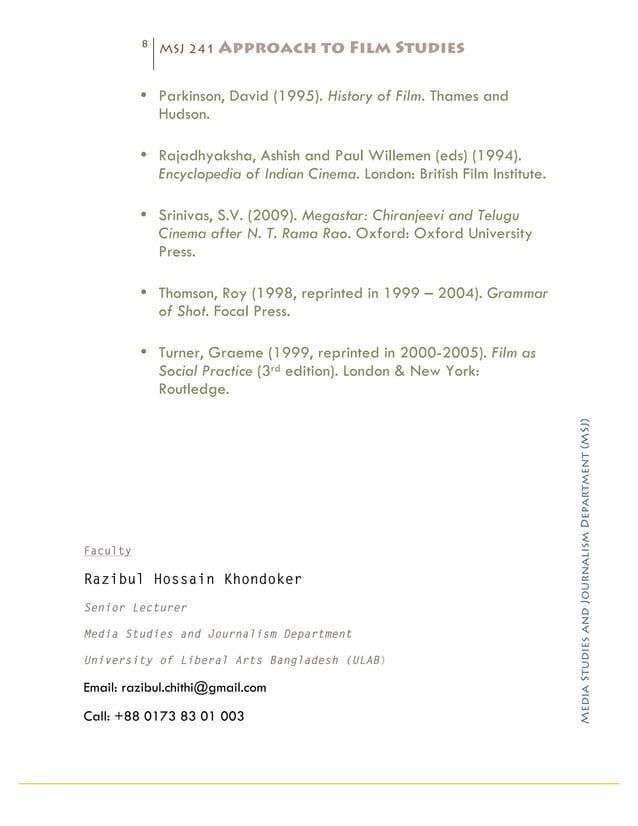 Approaches to film studies | PDF