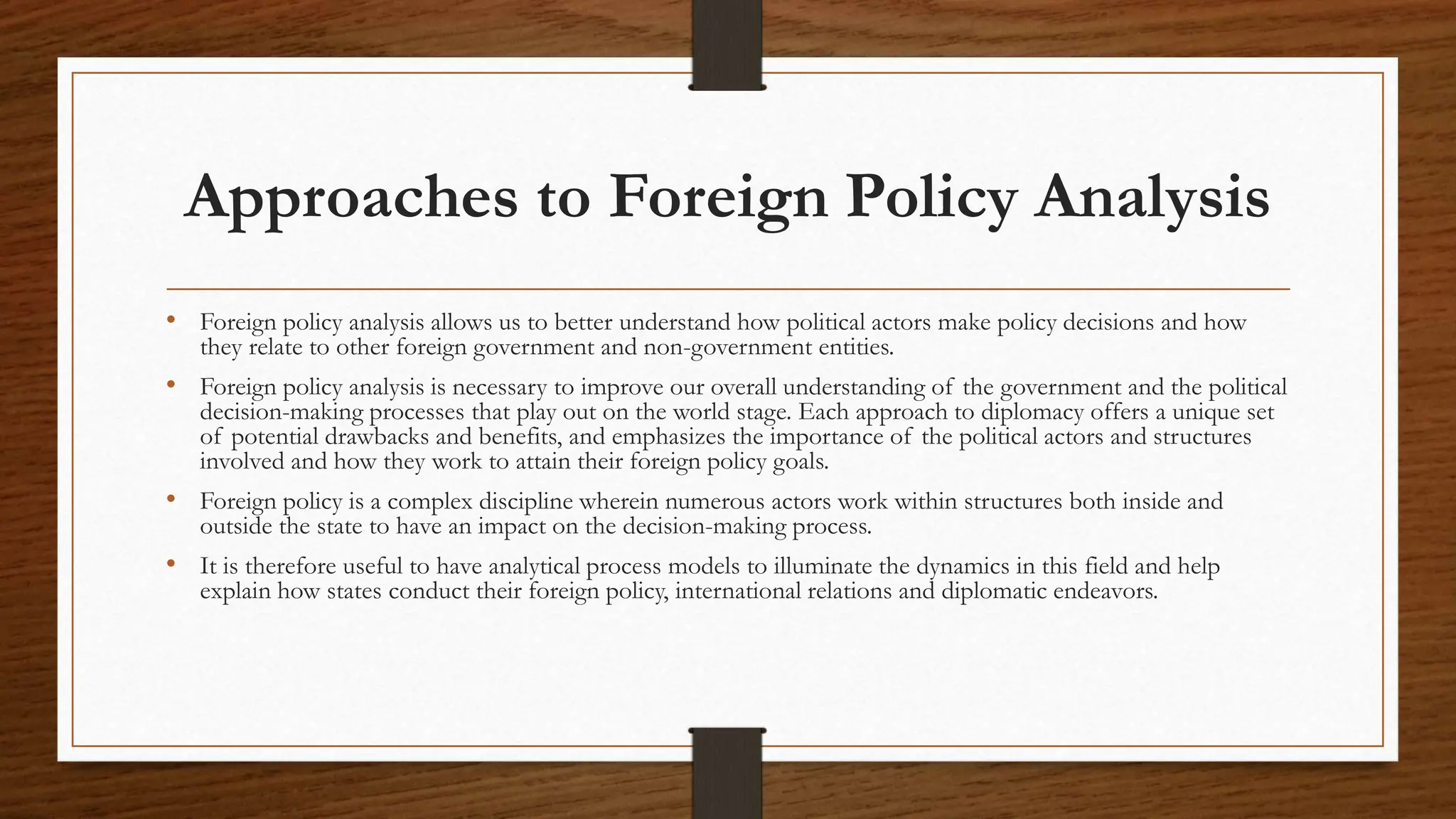Approaches to foreign Policy, history and trends.pptx