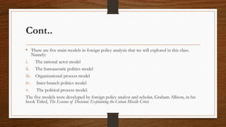 Approaches to foreign Policy, history and trends.pptx