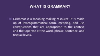 Approaches to Grammar - Book Third Edition | PPT