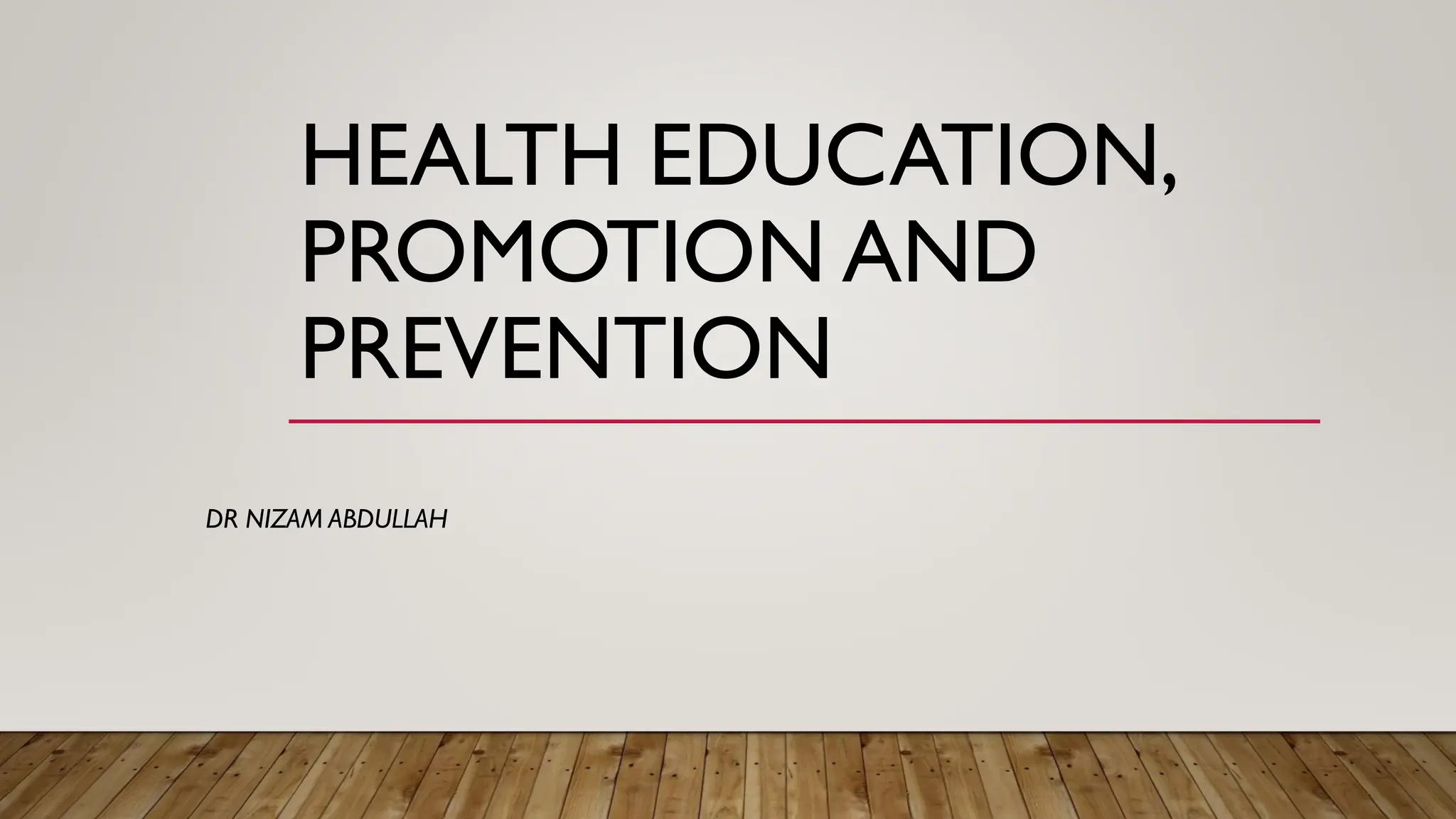 Approaches to Health Education, Promotion& Prevention.pdf