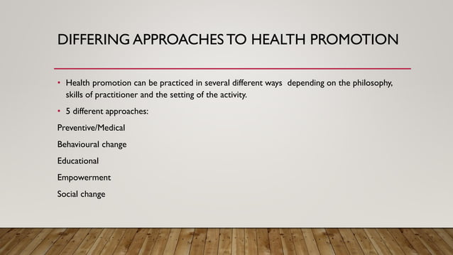 Approaches to Health Education, Promotion& Prevention.pdf | Dental ...