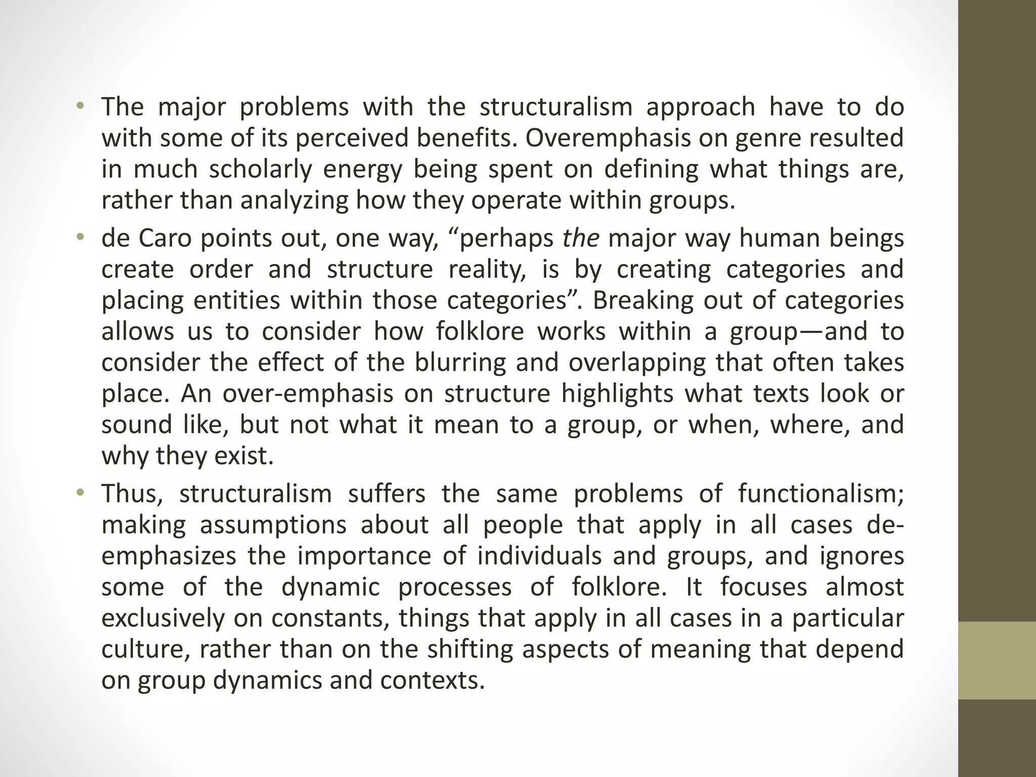 Approaches to interpreting folklore | PPTX