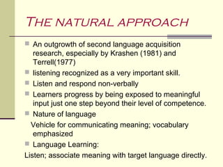 Approaches to language teaching | PPT
