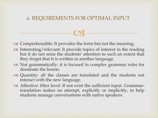 Approaches to language teaching | PPTX