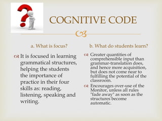 Approaches to language teaching | PPTX