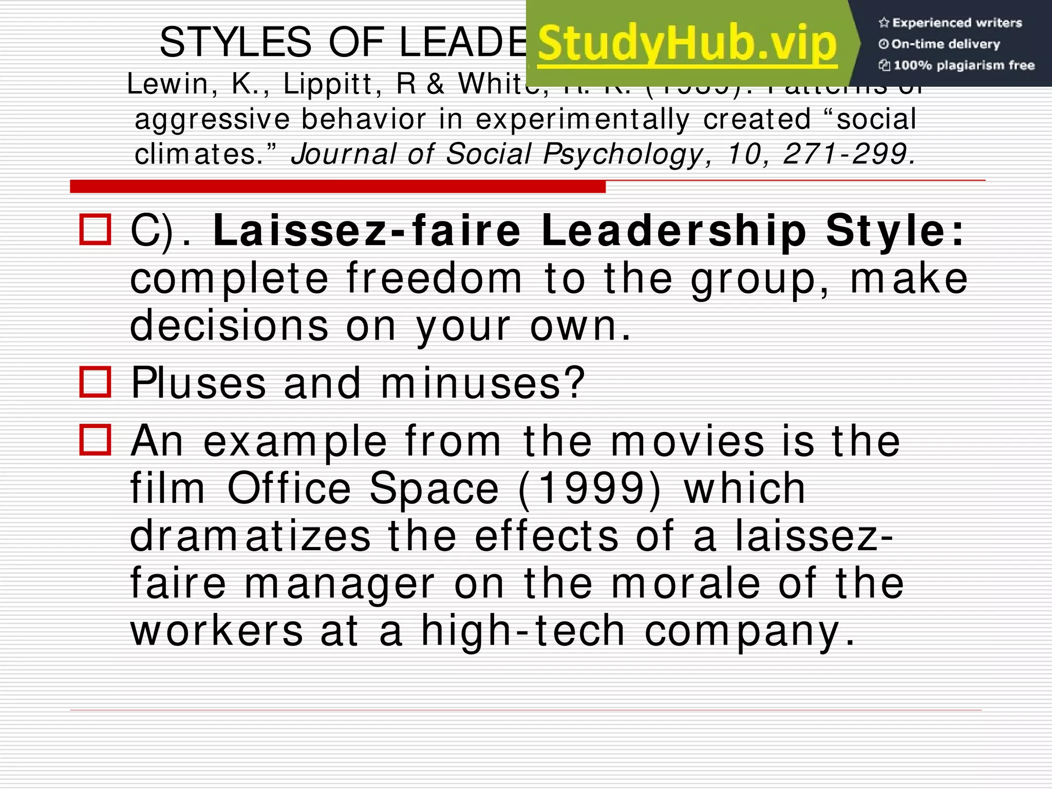 APPROACHES TO LEADERSHIP | PDF