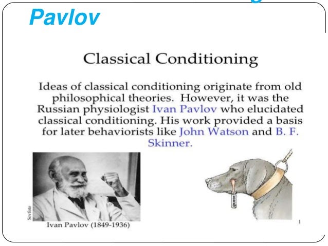 Approaches to learning-Pavlov & Skinner