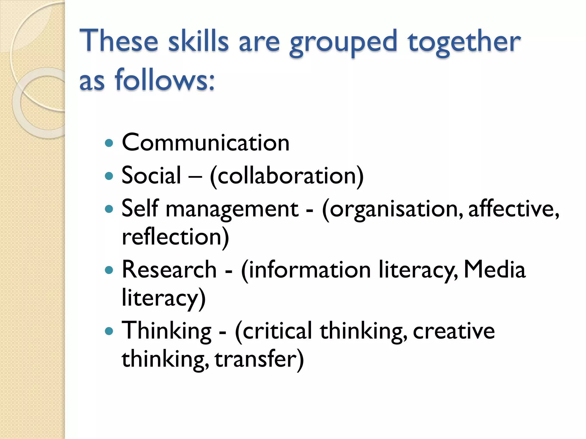 Approaches to learning (atl) | PPTX