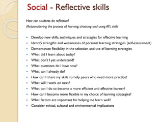 Approaches to learning (atl) | PPTX