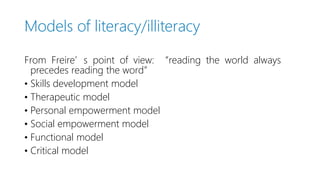 Approaches to literacy | PPTX