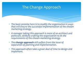 Approaches to marketing implementation | PPTX