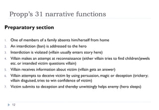 Approaches to Narrative | PPT