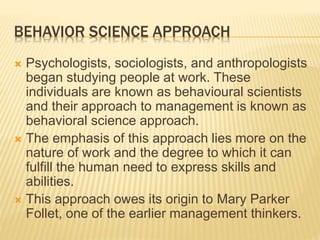 Approaches to ob | PPTX