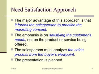 Approaches to personal selling | PPT