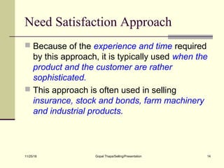 Approaches to personal selling | PPT