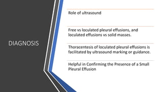Approaches to pleural effusion | PPTX