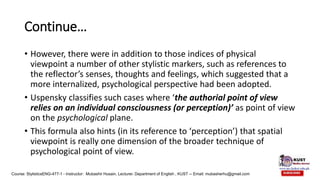 Approaches to Point Of View.pptx | Fiction | Books and Literature