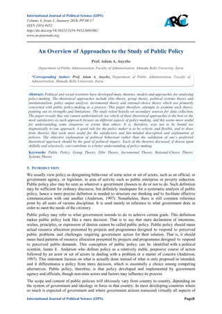 approaches to policy making.pdf