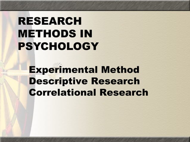 Approaches to Psychology | PPT