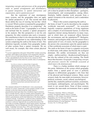 Approaches To Regional Analysis A Synthesis | PDF