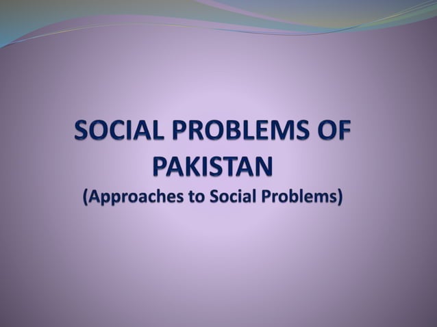 Approaches to social problems | PPTX